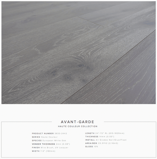 Pravada Haute Couleur European White Oak Engineered Brule