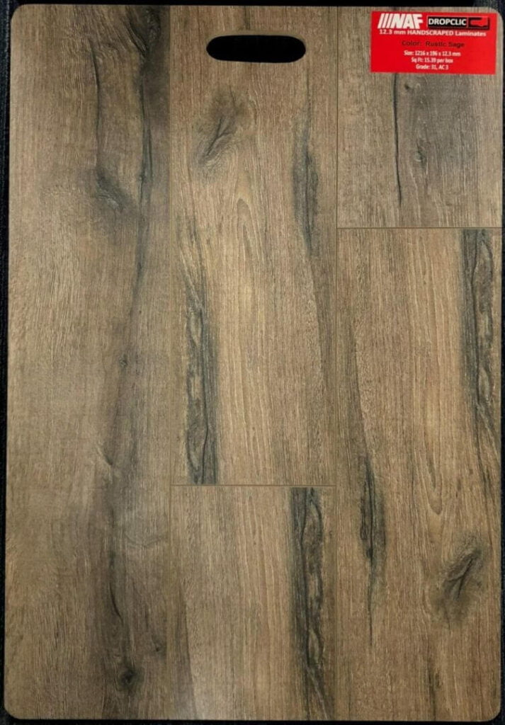 Rustic Sage NAF 12.3mm Handscraped Laminate Flooring
